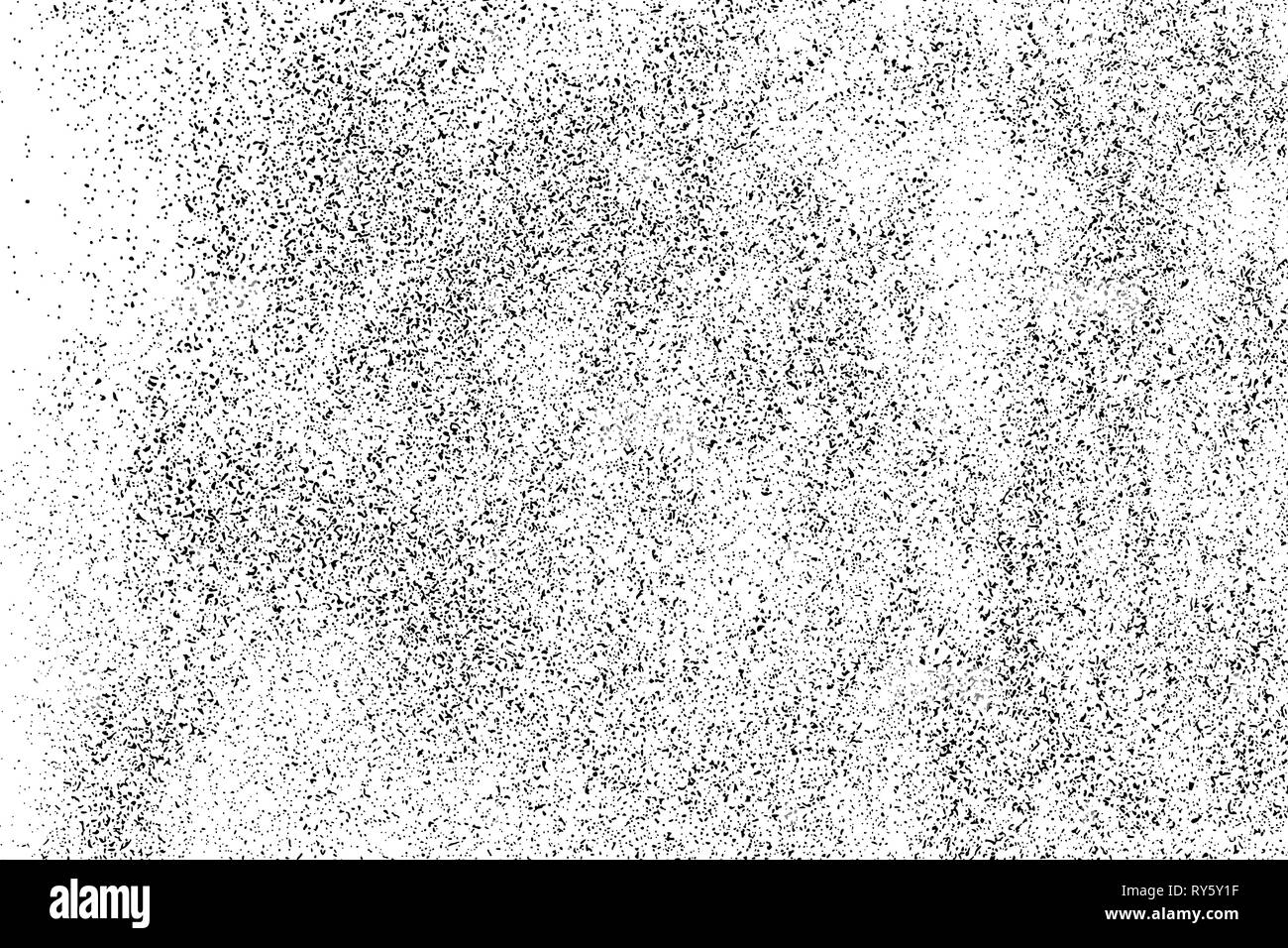 Texture granuleuse noir isolé sur fond blanc. Incrustation de ...