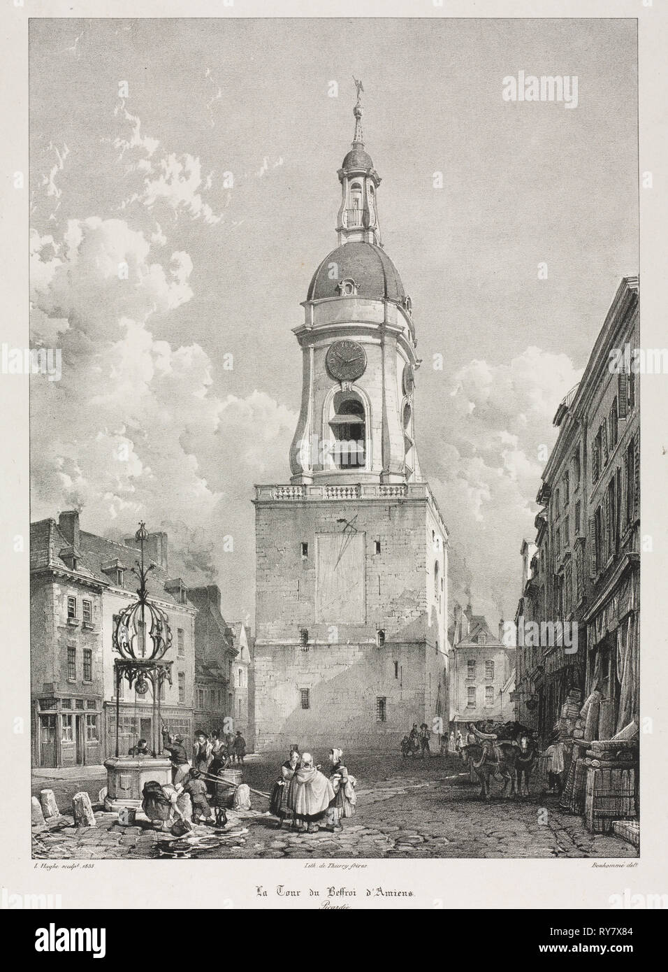 La tour du beffroi d amiens Banque de photographies et d’images à haute ...