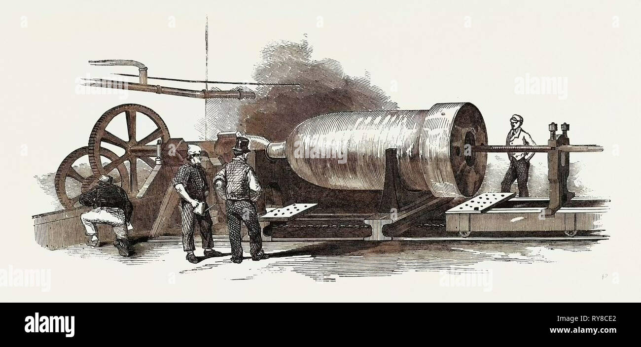 Plate du cylindre de l''Britannia', presse à la Banque Quay Fonderie ...