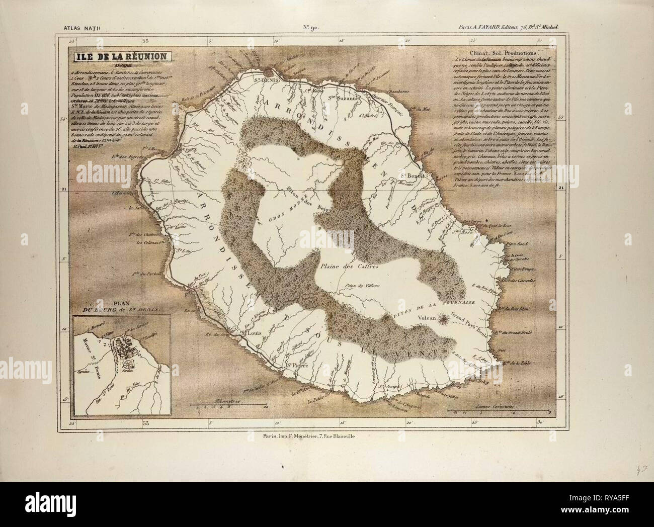 Reunion map Banque de photographies et d’images à haute résolution - Alamy