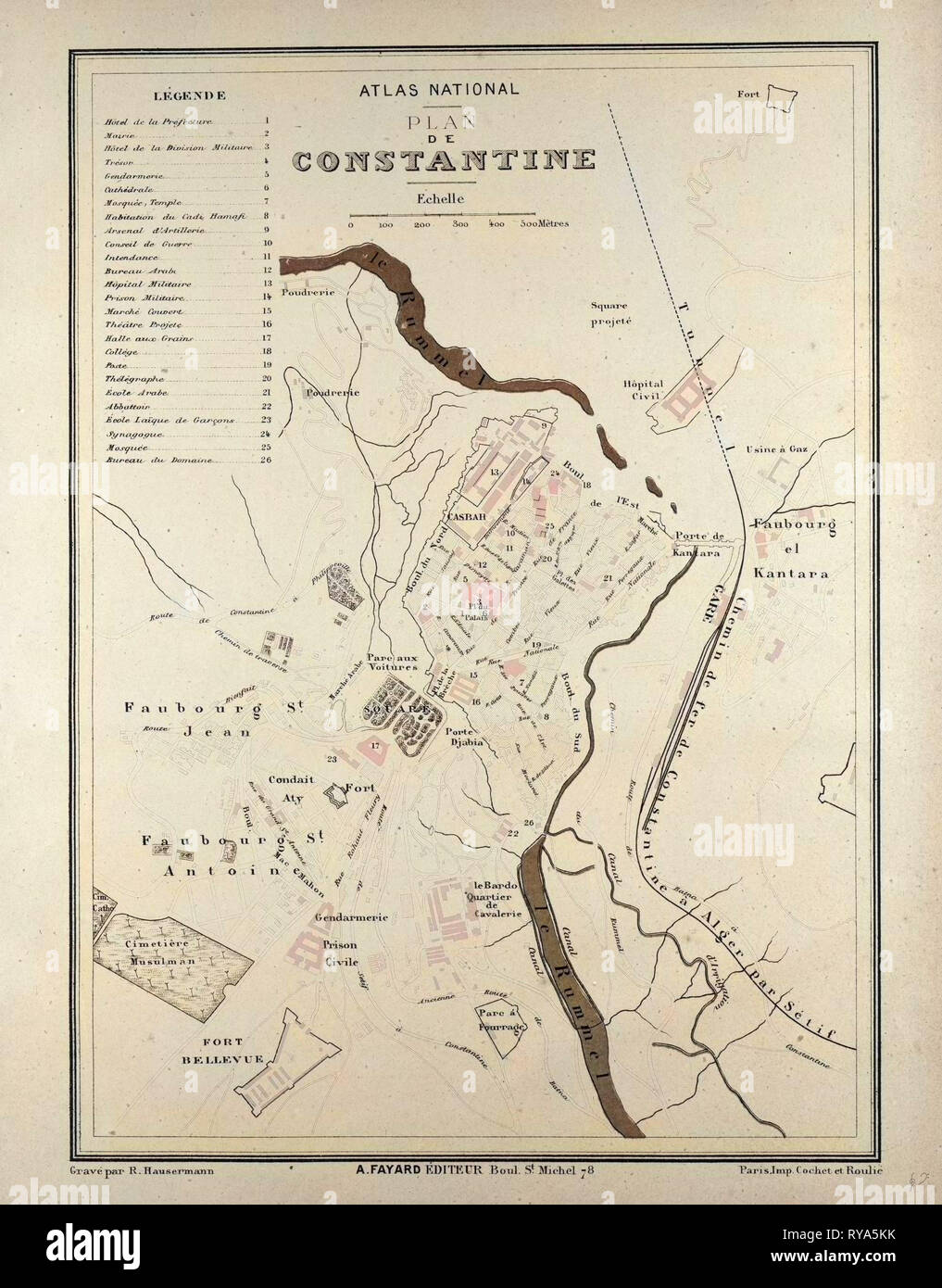 Carte de constantine vintage Banque de photographies et d’images à haute résolution - Alamy