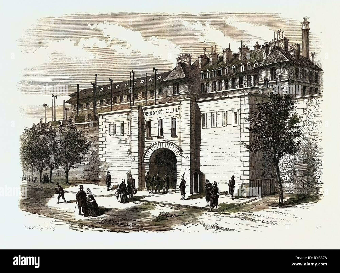 Cellule de prison gravure Banque de photographies et d’images à haute ...