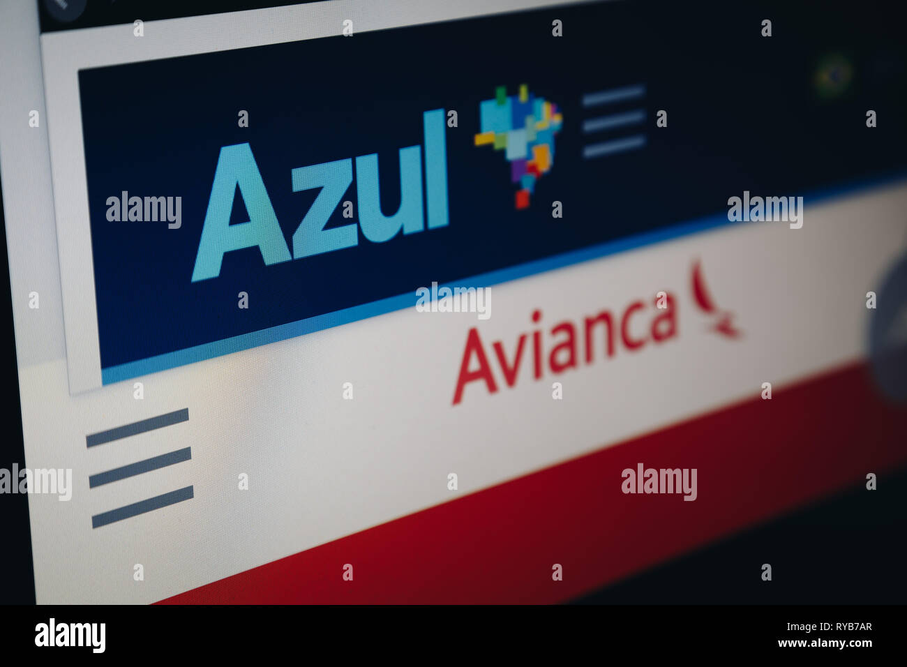 Logo azul Banque de photographies et d’images à haute résolution - Alamy