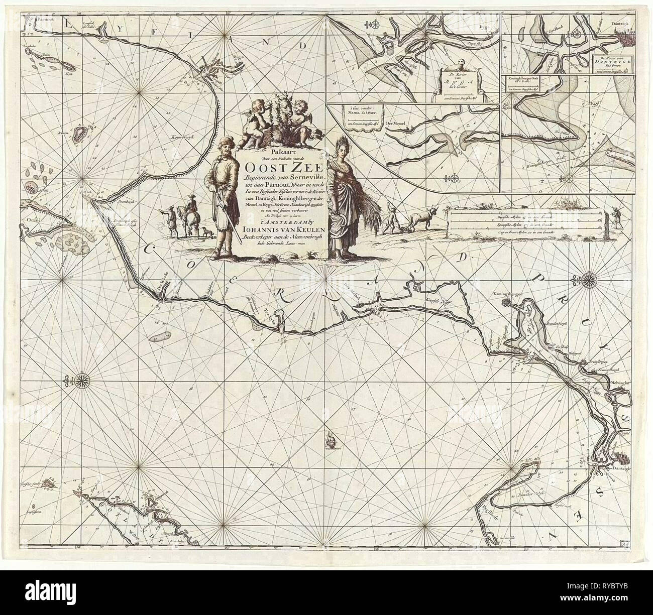 La mer baltique cartes cartographie géographie baltique Banque de ...
