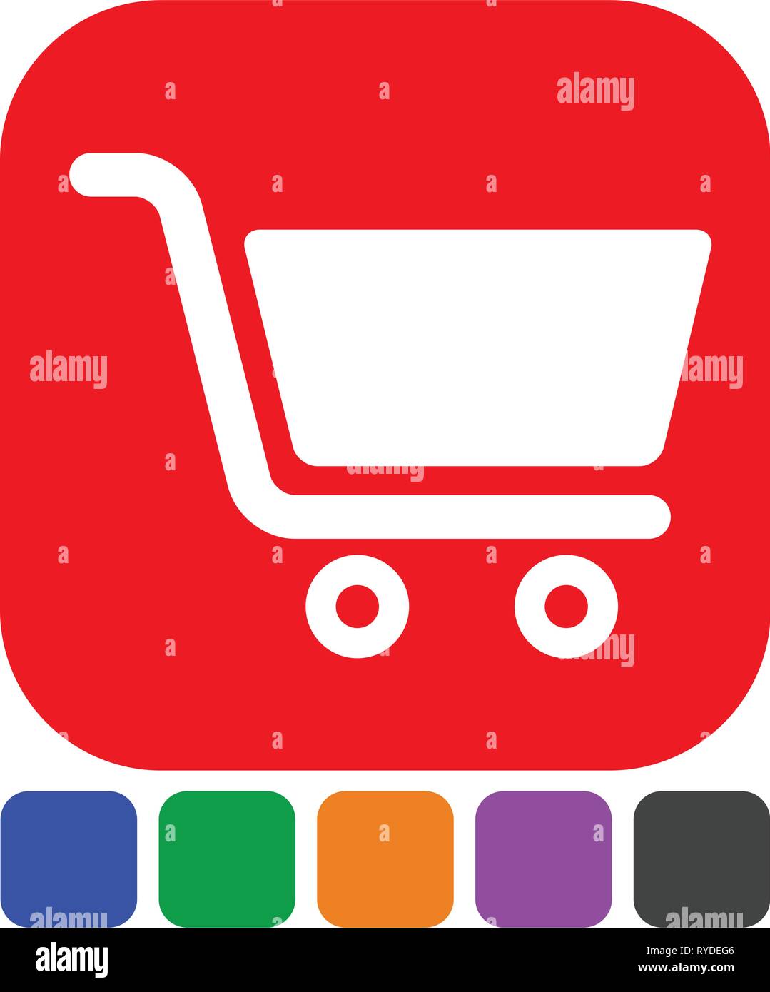 Avec l'icône Symbole du panier. Ecommerce, boutique en ligne commander icon Image Vectorielle ...