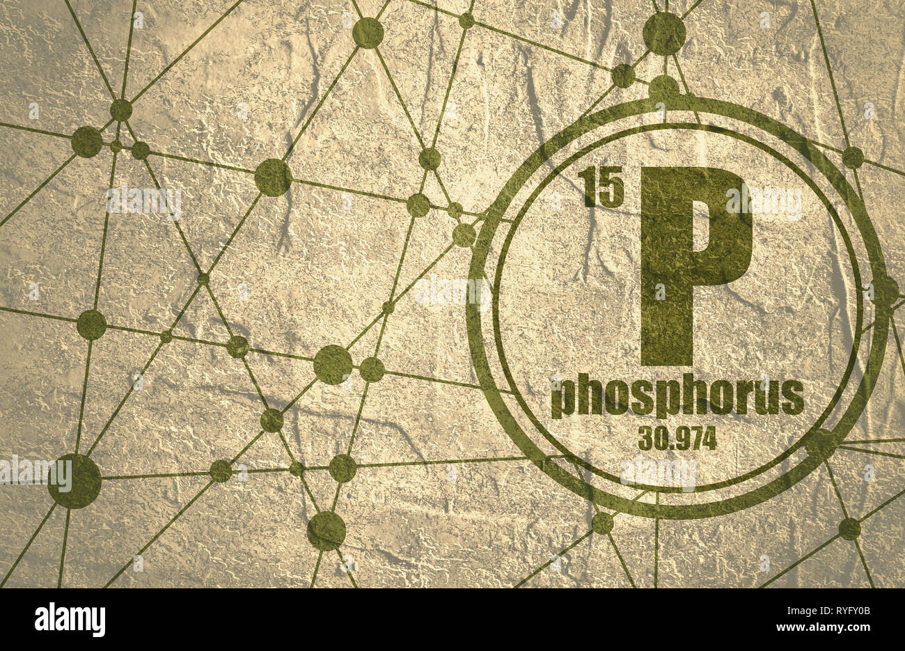 Symbol chemical element phosphorus Banque de photographies et d’images ...