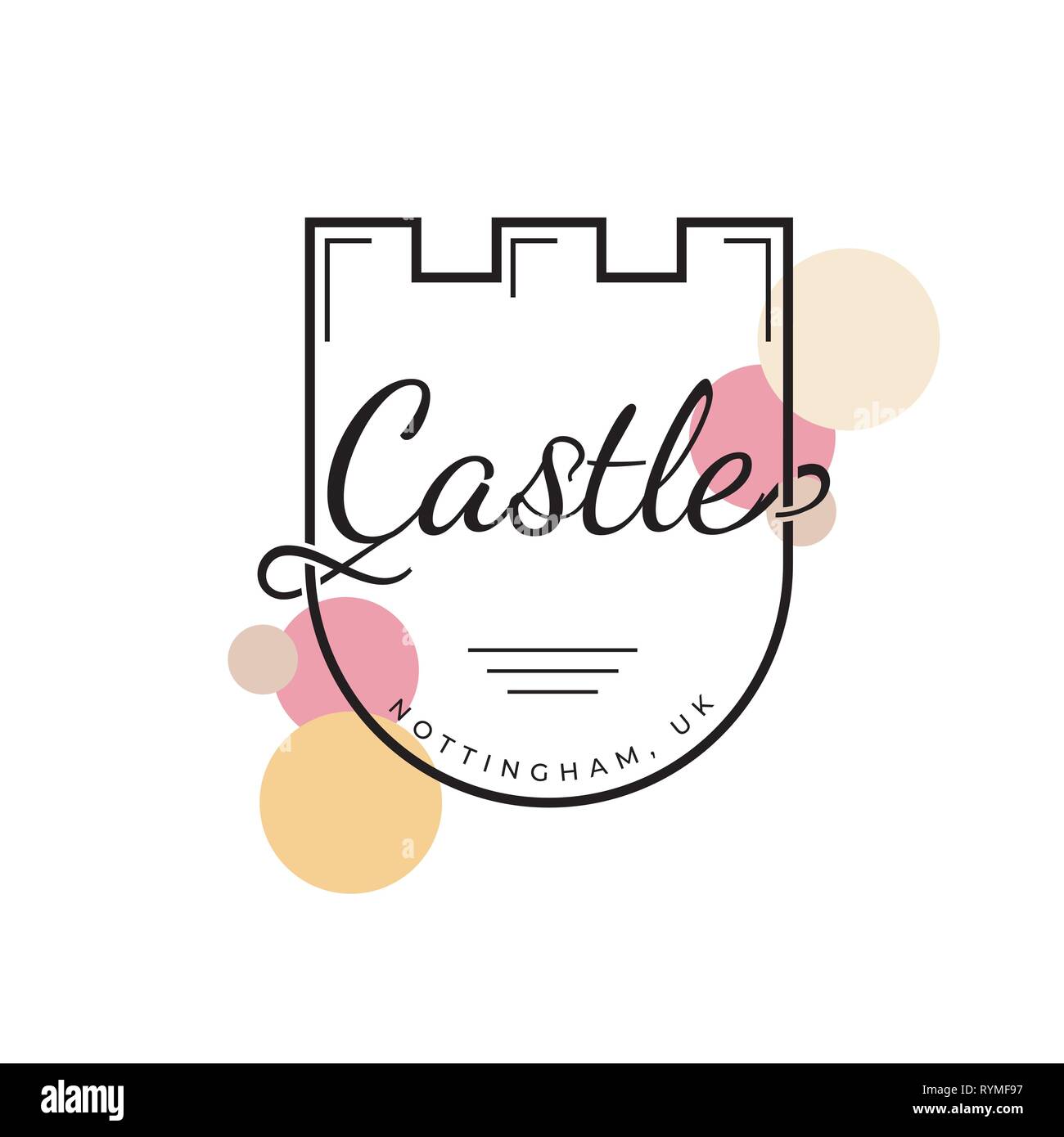 Château logo Vector Image Vectorielle Stock - Alamy