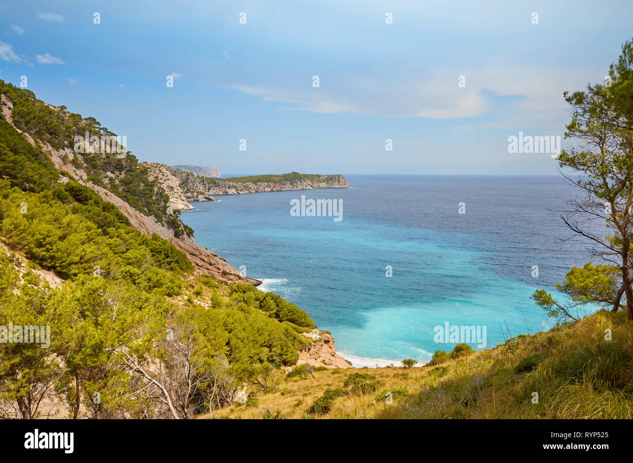 Espagne majorque plage mer panoramique Banque de photographies et d ...