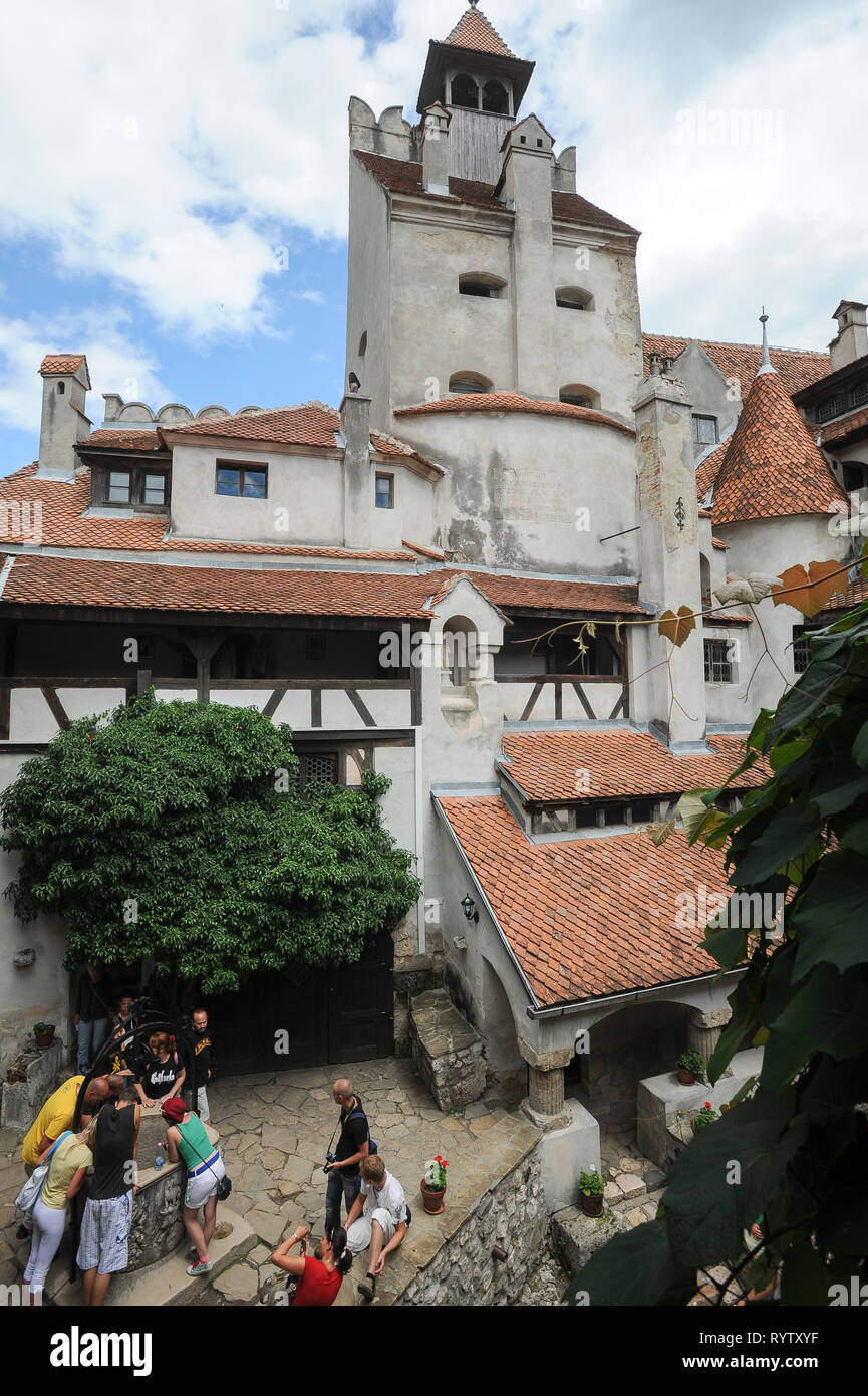 Le Château de Bran gothique à Bran, Roumanie. 20 juillet 2009 ...
