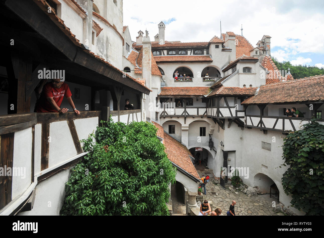 Le Château de Bran gothique à Bran, Roumanie. 20 juillet 2009 ...