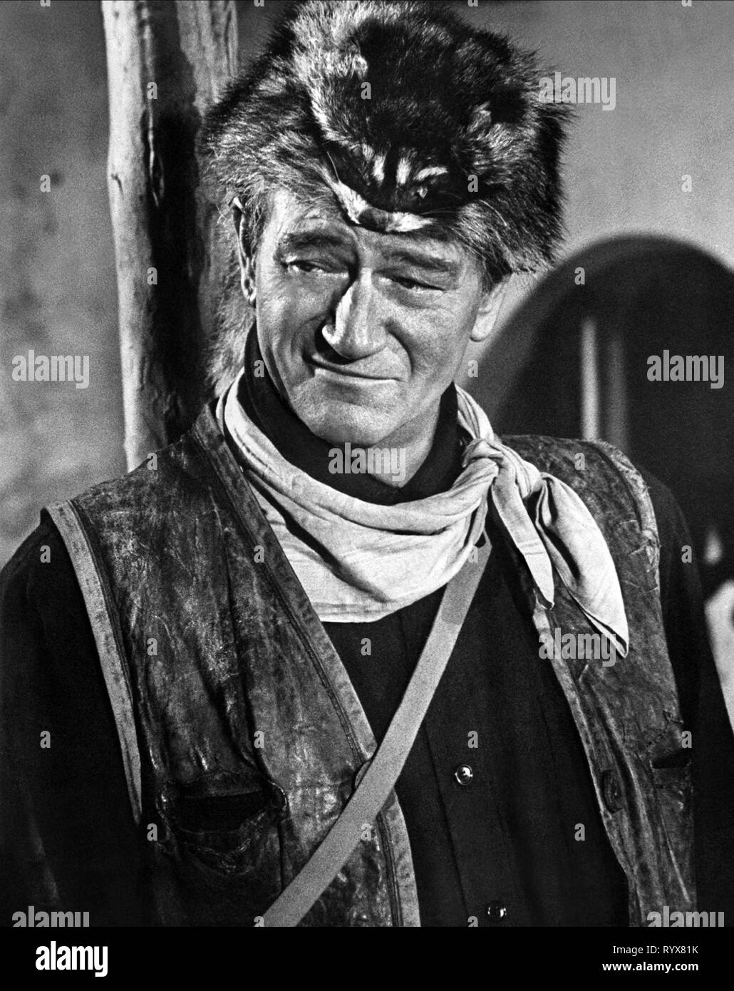 John wayne cowboy Banque d'images noir et blanc - Alamy