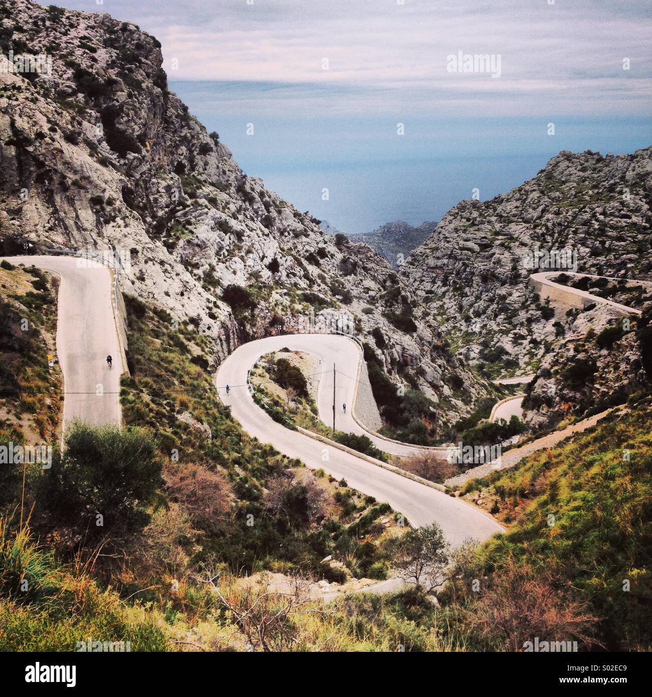 Sa calobra climb mallorca Banque de photographies et d’images à haute ...
