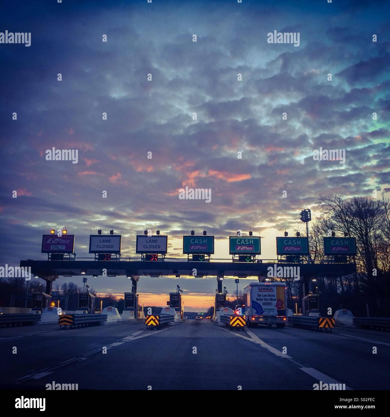 Highway toll booth Banque de photographies et d’images à haute ...