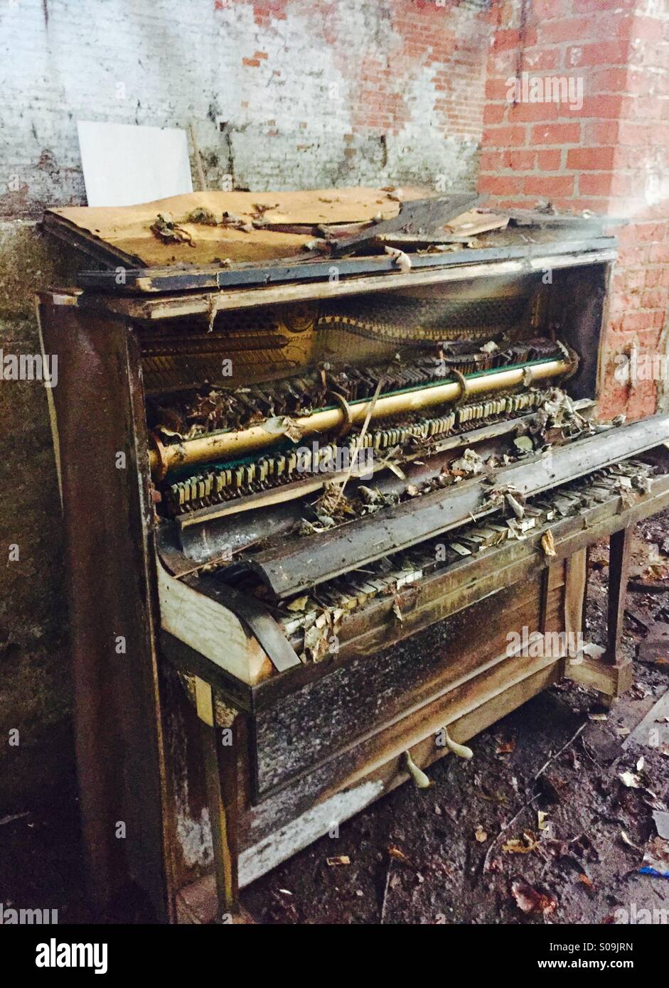 Broken piano Banque de photographies et d’images à haute résolution - Alamy