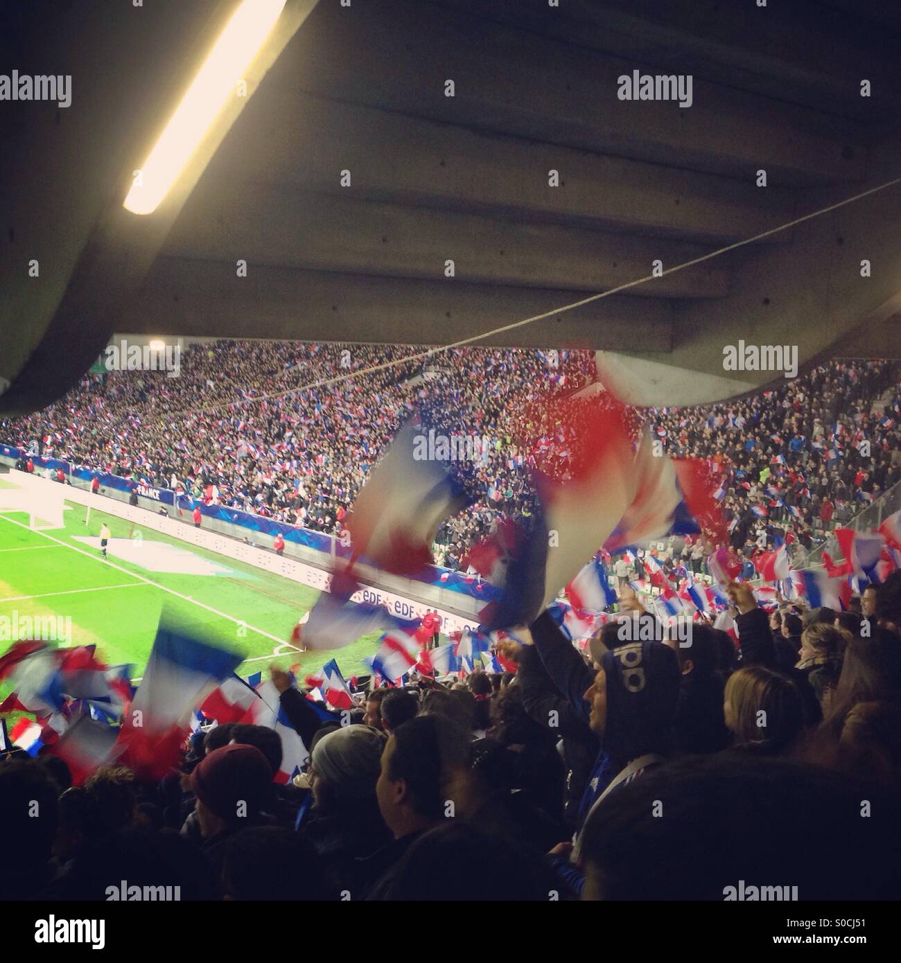 Drapeau france stade foot Banque de photographies et d’images à haute ...