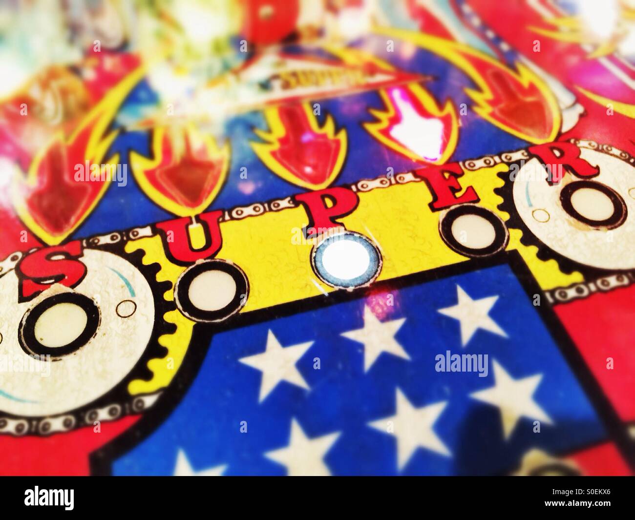 Jeu flipper vintage Banque de photographies et d’images à haute ...