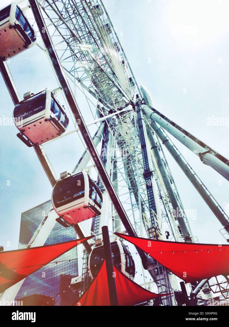 Grande roue du centre ville d'atlanta Banque de photographies et d ...