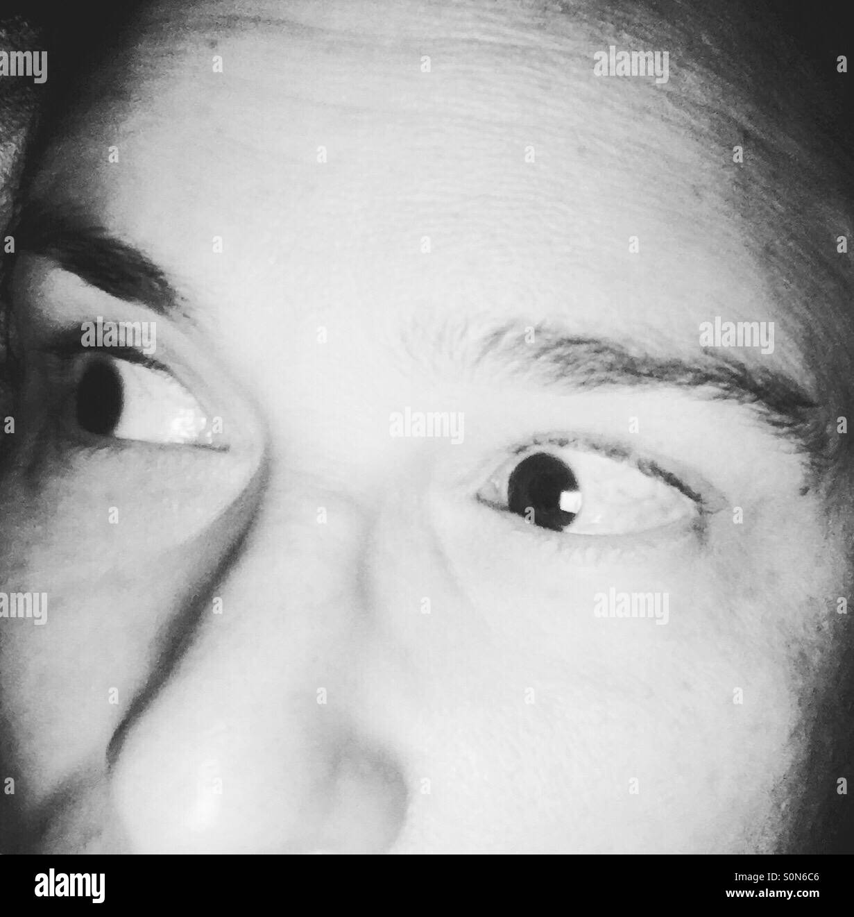 Yeux Noir Et Blanc Banque d'image et photos - Alamy