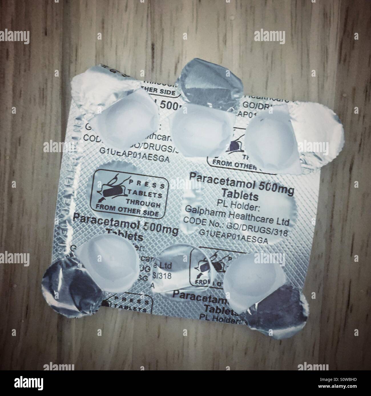 Paracetamol pain relief tablets Banque de photographies et d’images à ...