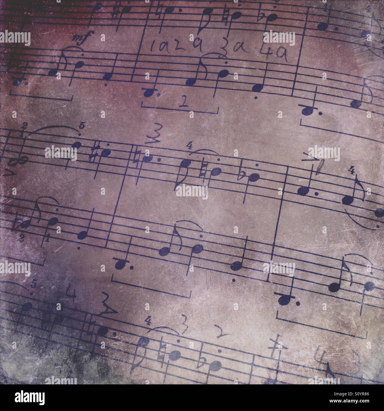 Partitions musique Banque de photographies et d’images à haute ...