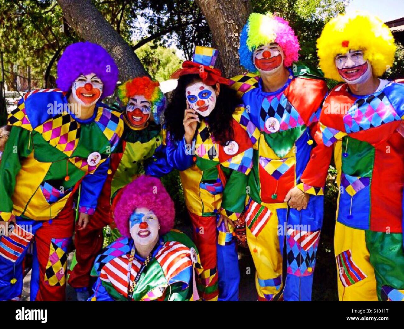Six clowns Banque de photographies et d’images à haute résolution - Alamy