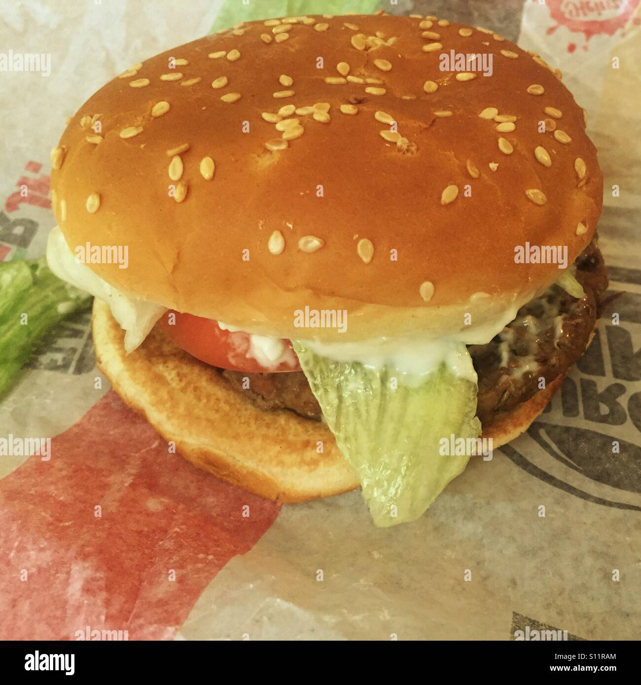 Burger king whopper Banque de photographies et d’images à haute ...