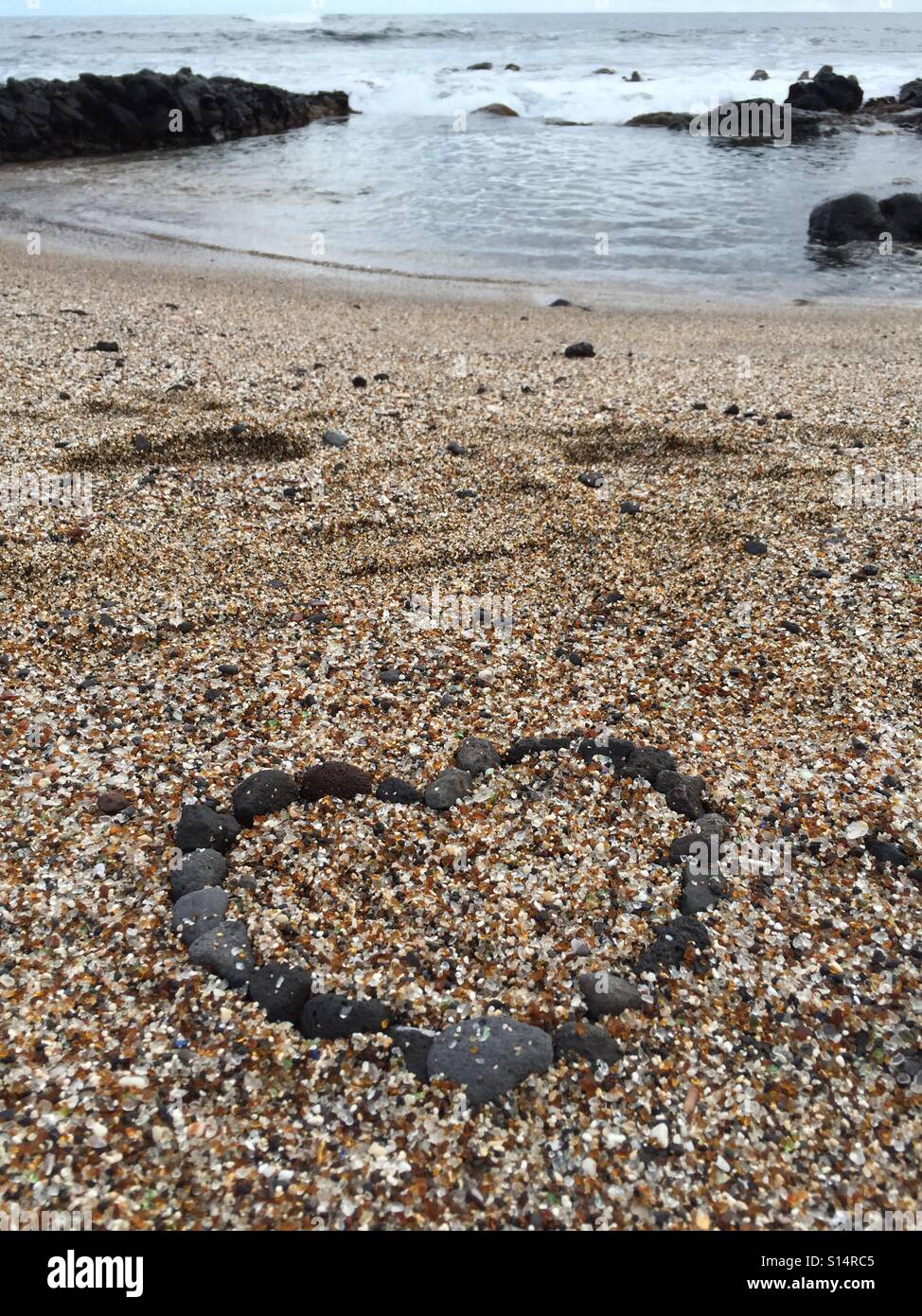 Coeur plage de sable Banque de photographies et d’images à haute ...