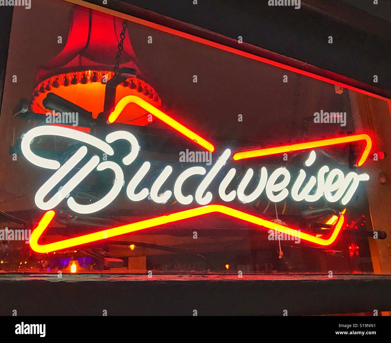 Budweiser neon Banque de photographies et d’images à haute résolution ...