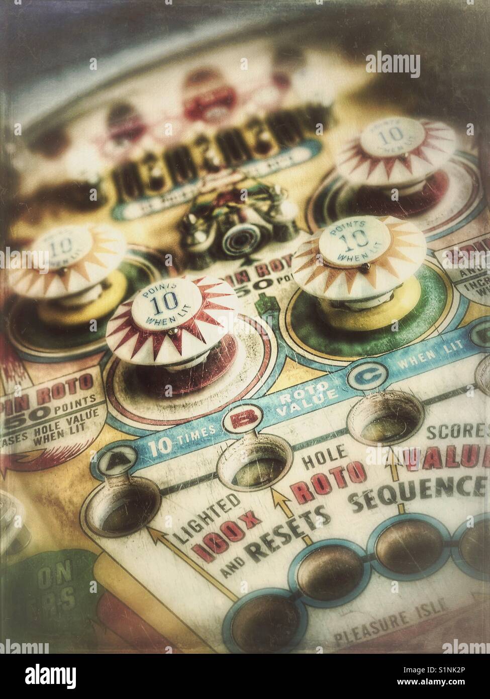 Jeu flipper vintage Banque de photographies et d’images à haute ...