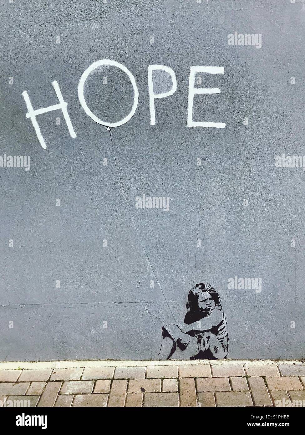 Banksy art graffiti Banque de photographies et d’images à haute ...