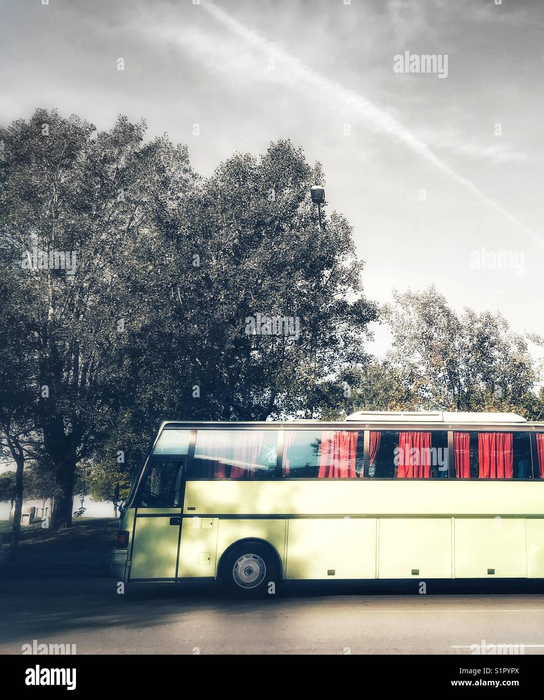 Bus vert Banque de photographies et d’images à haute résolution - Alamy