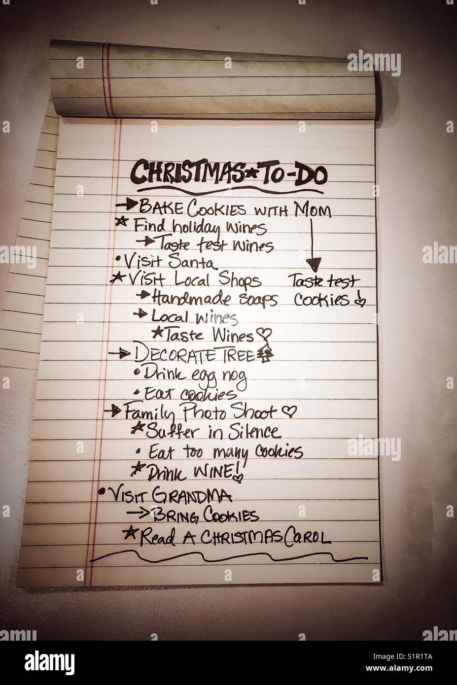 Liste de noel Banque de photographies et d’images à haute résolution ...