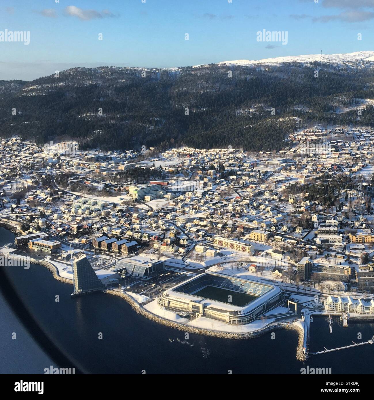 Vue aérienne de la ville de Molde en Norvège Photo Stock - Alamy