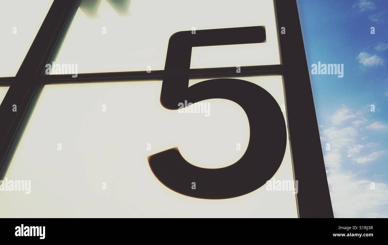 Chiffre de cinq Banque d'image et photos - Alamy