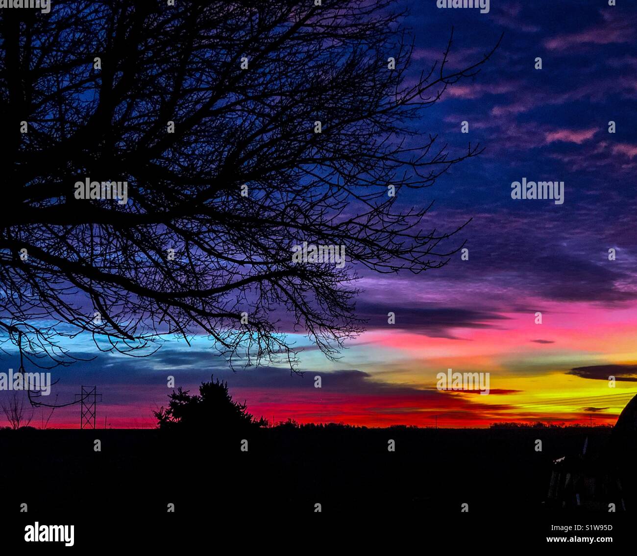 Ciel plein de couleurs Banque de photographies et d’images à haute ...