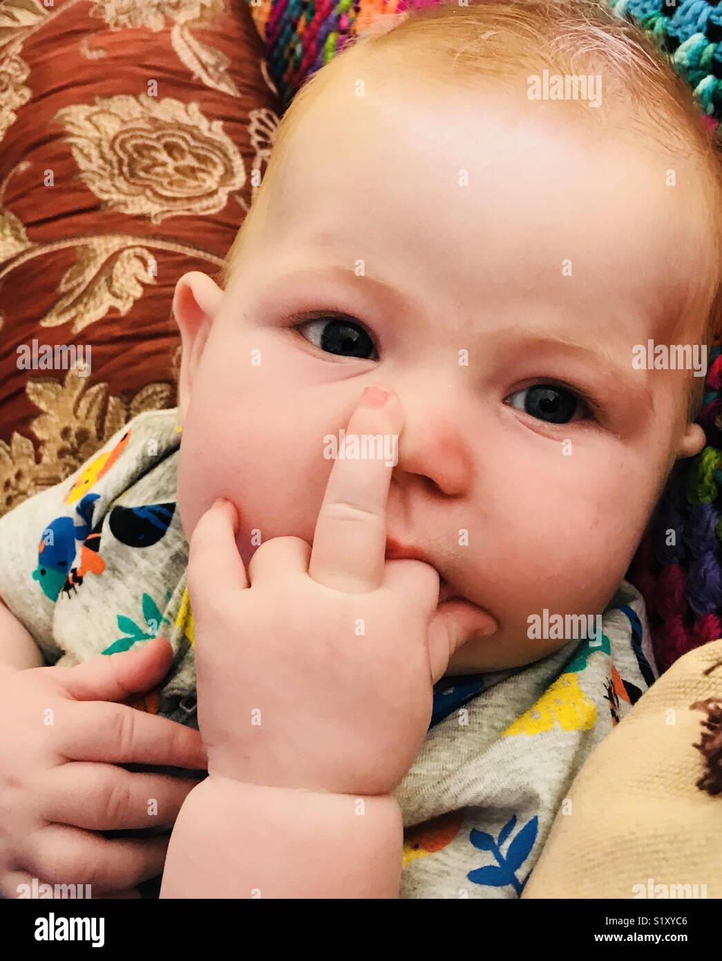 Photo de bébé drôle Banque de photographies et d’images à haute ...