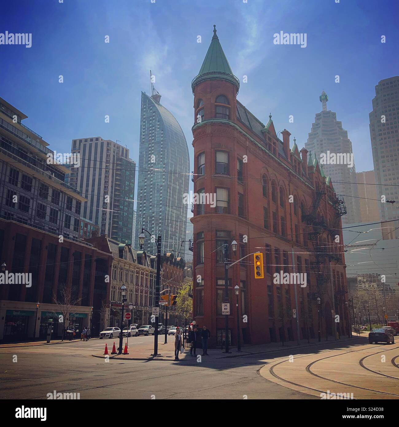 Toronto architecture flatiron building Banque de photographies et d ...