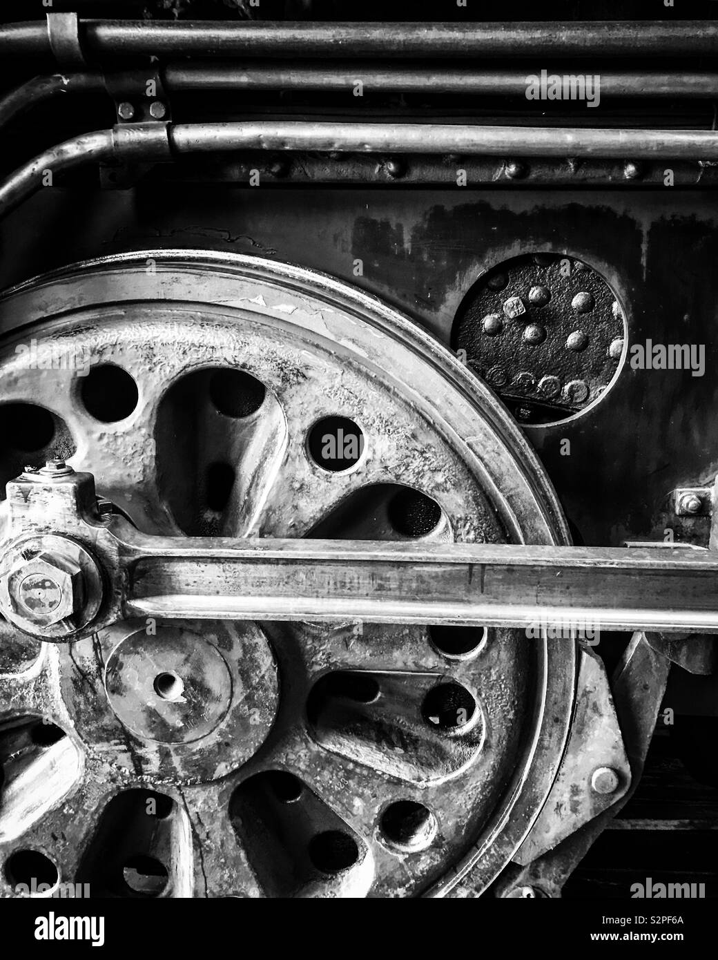 Roue de train à vapeur, National Railway Museum York Photo Stock - Alamy