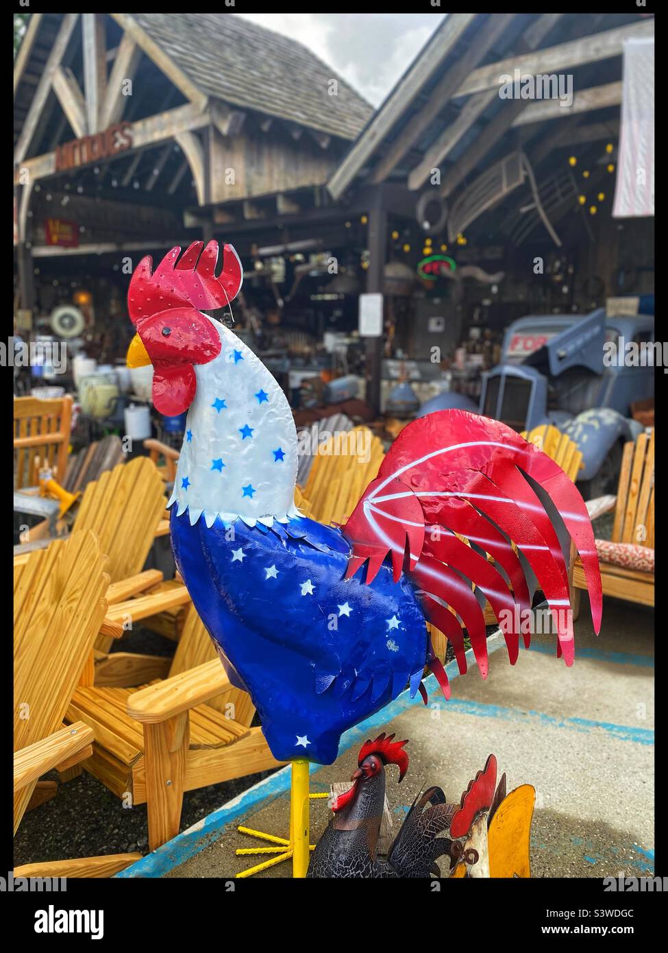 Coq bleu blanc rouge Banque de photographies et d’images à haute ...