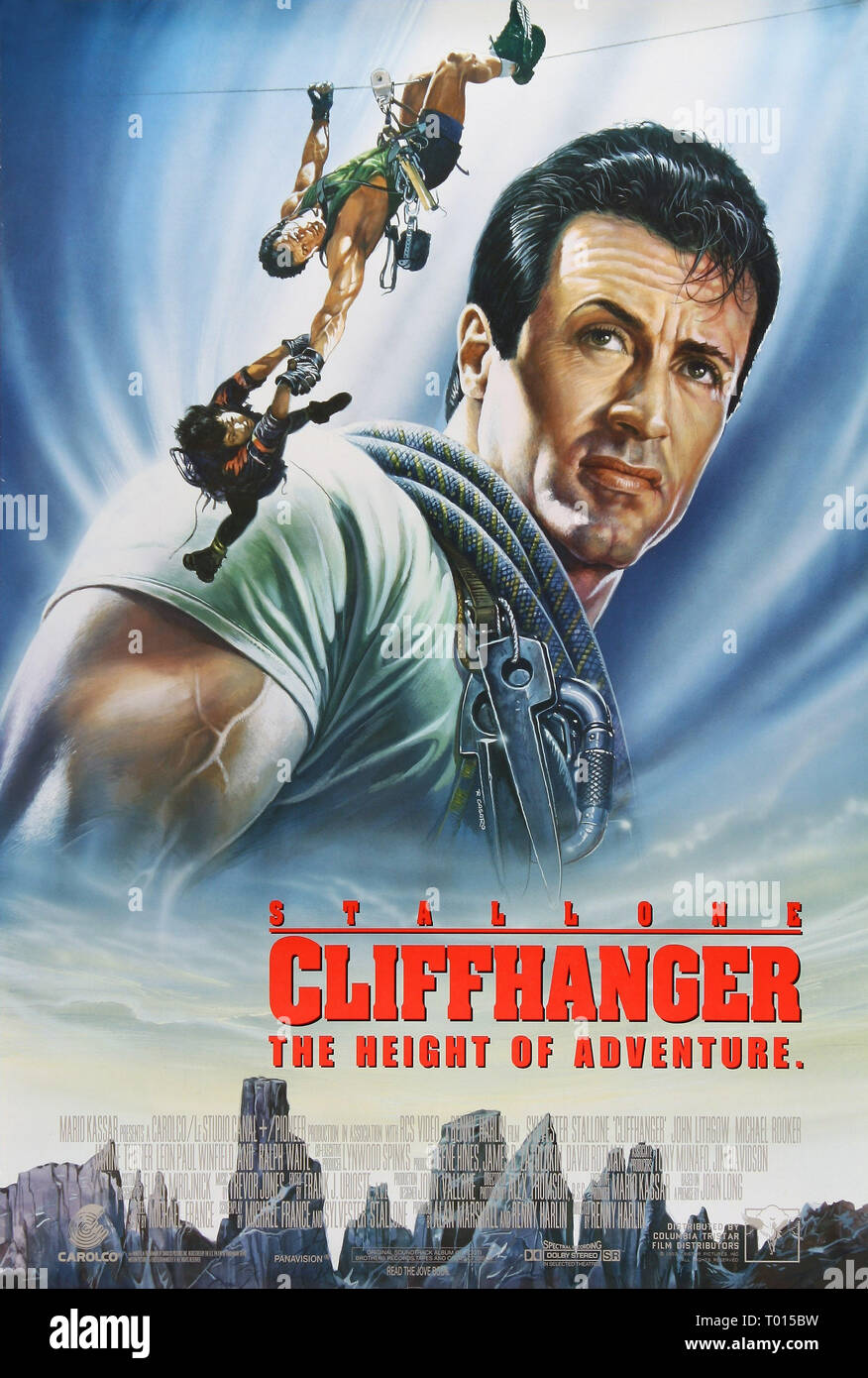 Cliffhanger Sylvester Stallone Banque d'image et photos - Alamy