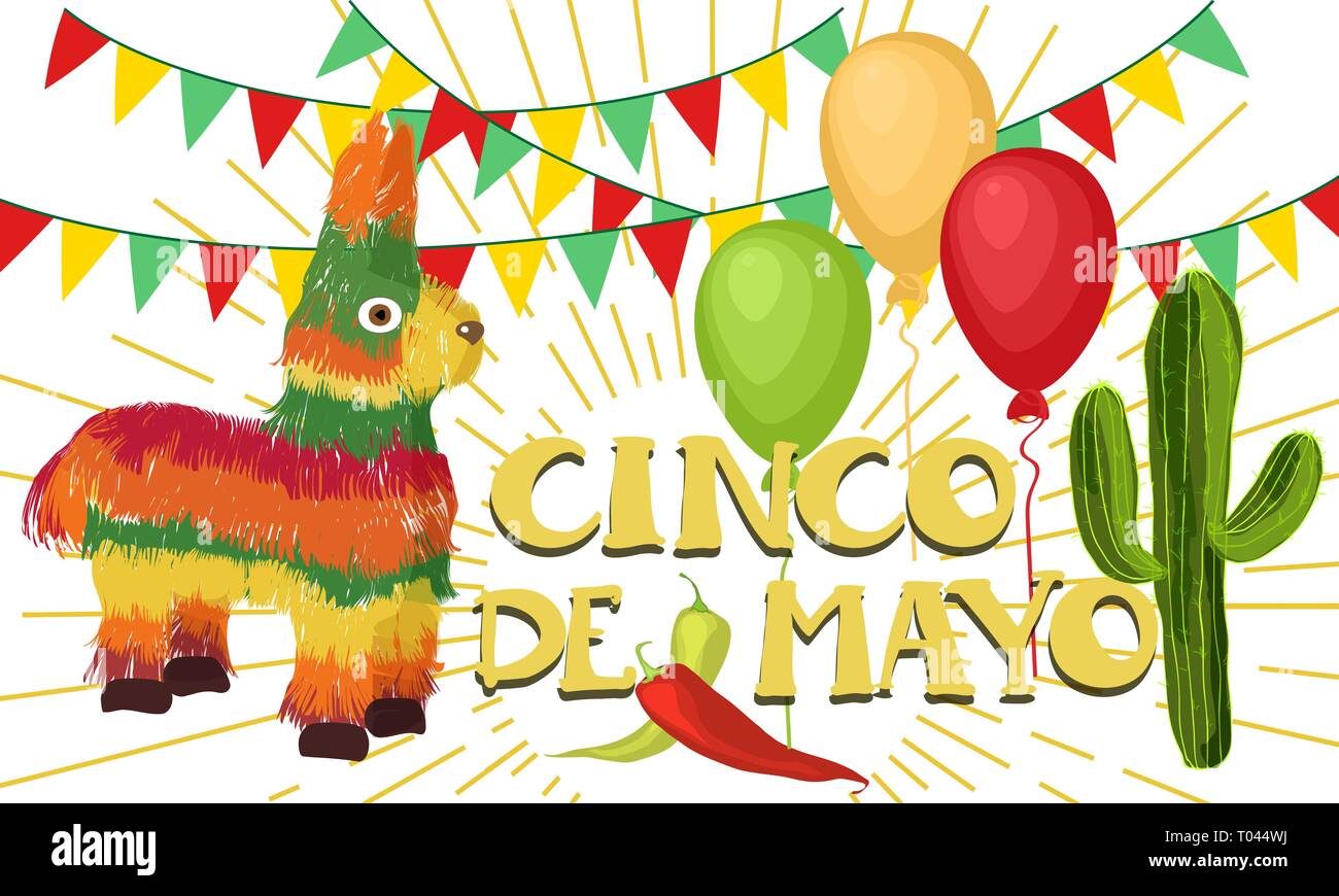 Le Cinco de Mayo - 5 mai, les vacances au Mexique. Affiche de la ...