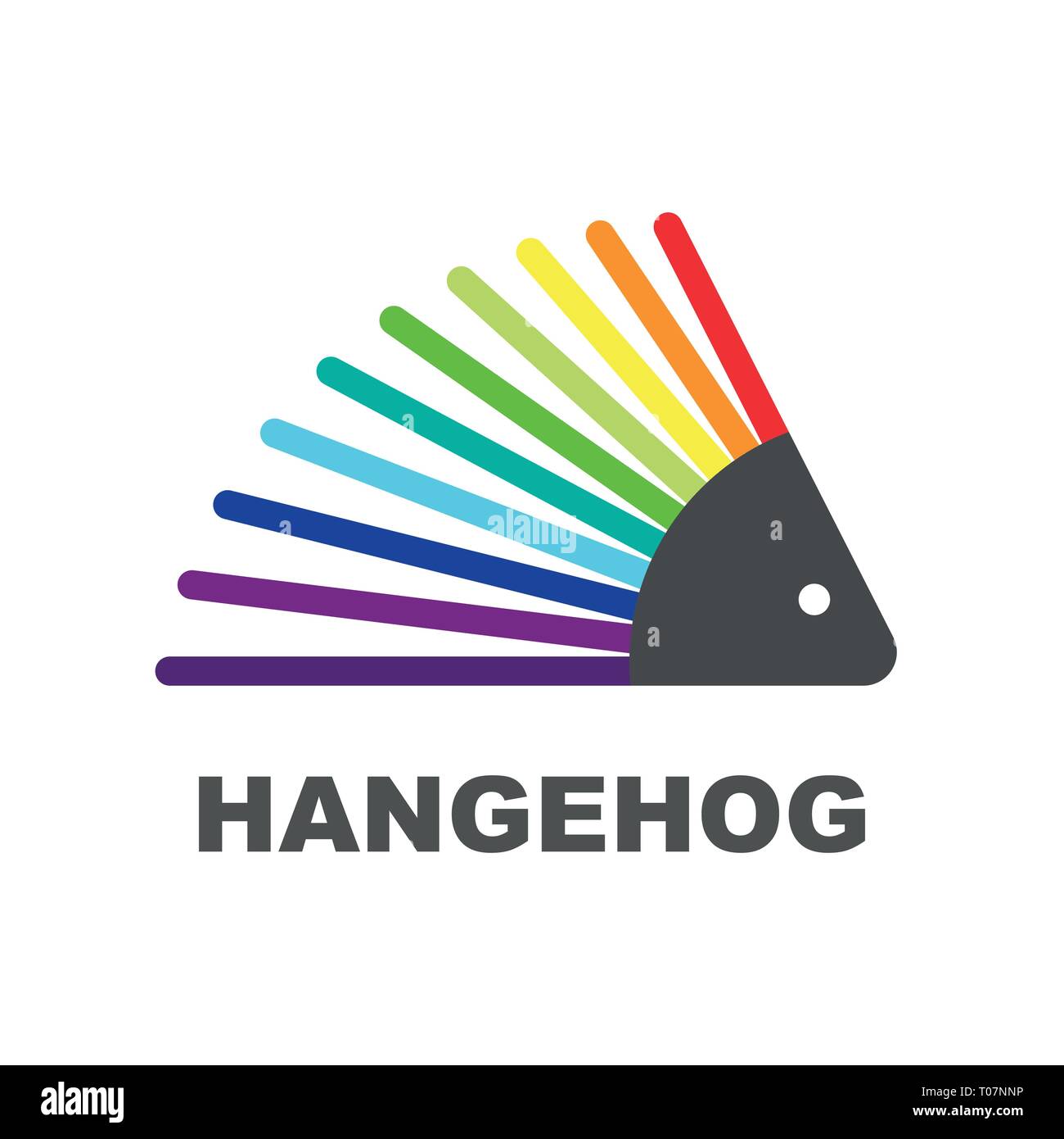 Hedgehog Logo Banque d'images vectorielles - Alamy