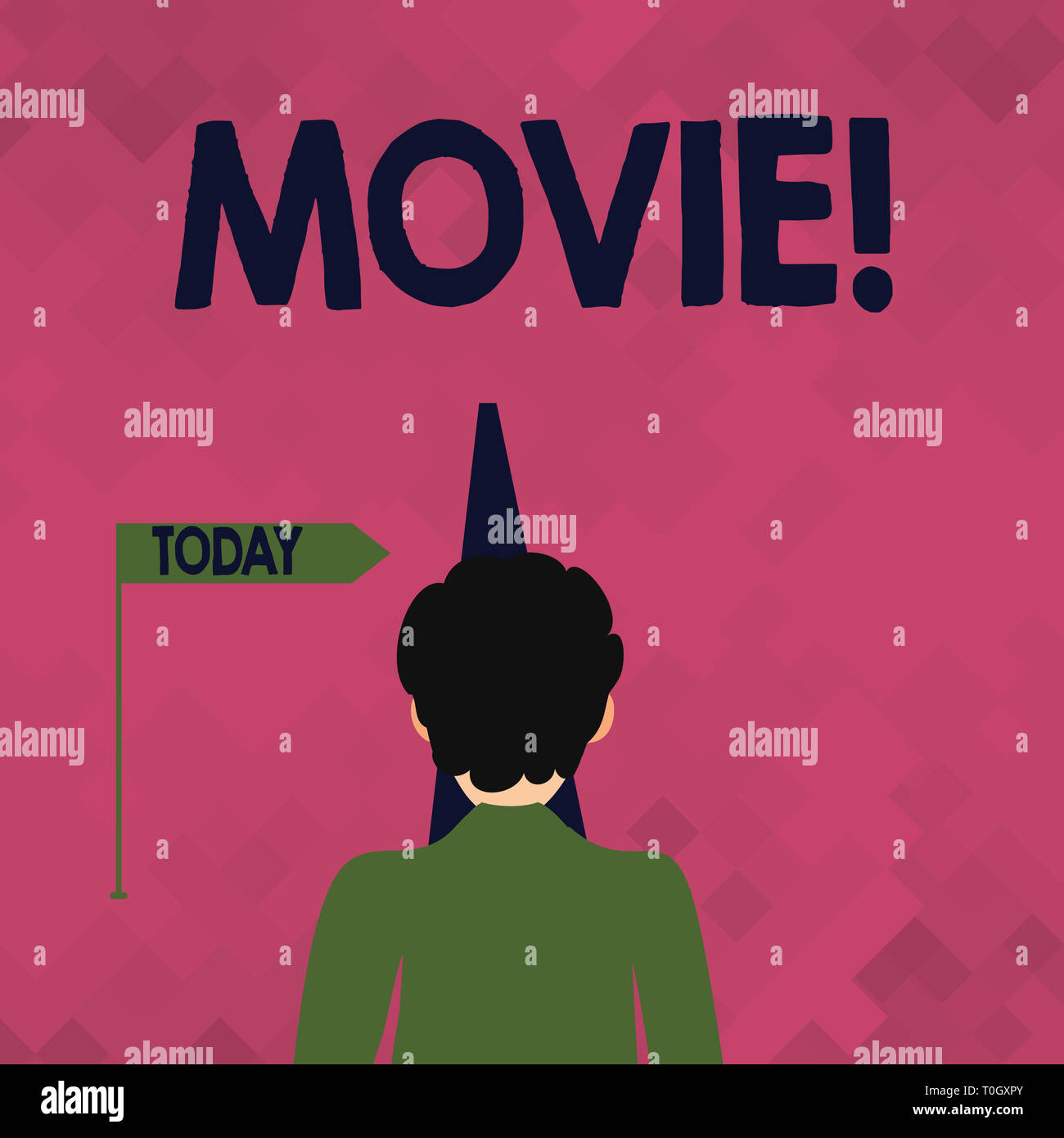 Cartoon Man Movie Camera Banque d'image et photos - Alamy