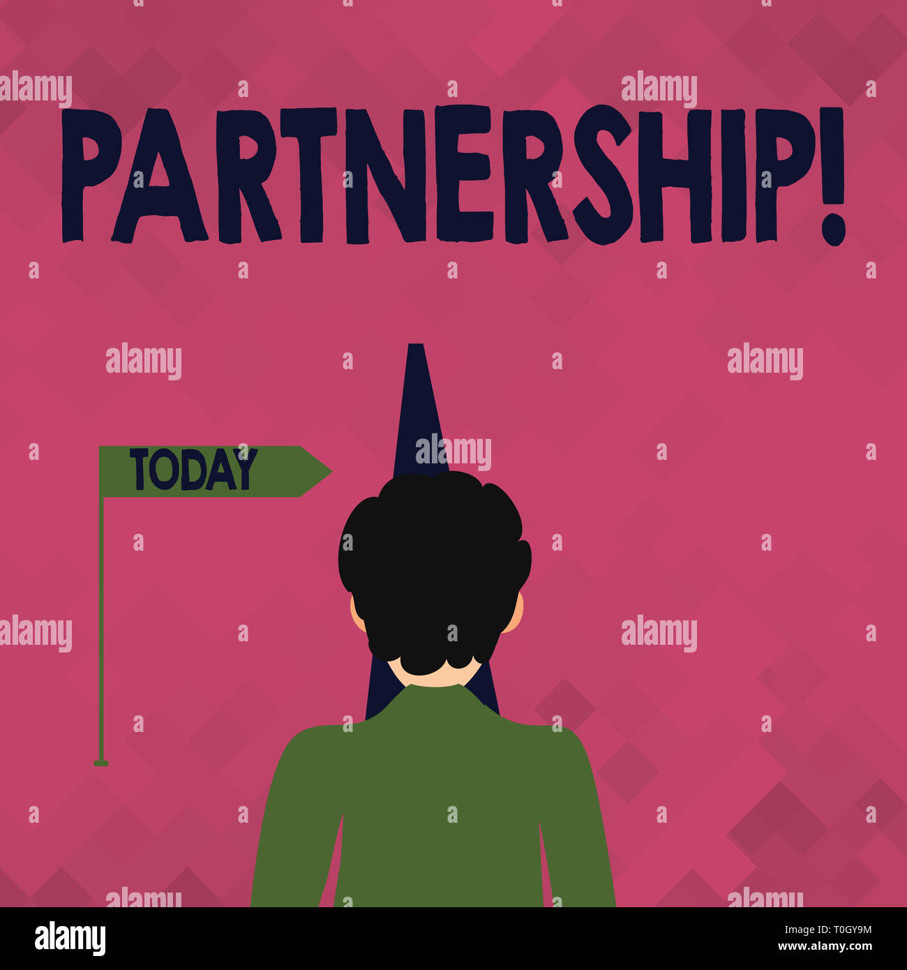 L'écriture de texte mot partenariat. Photo d'affaires mettant en ...