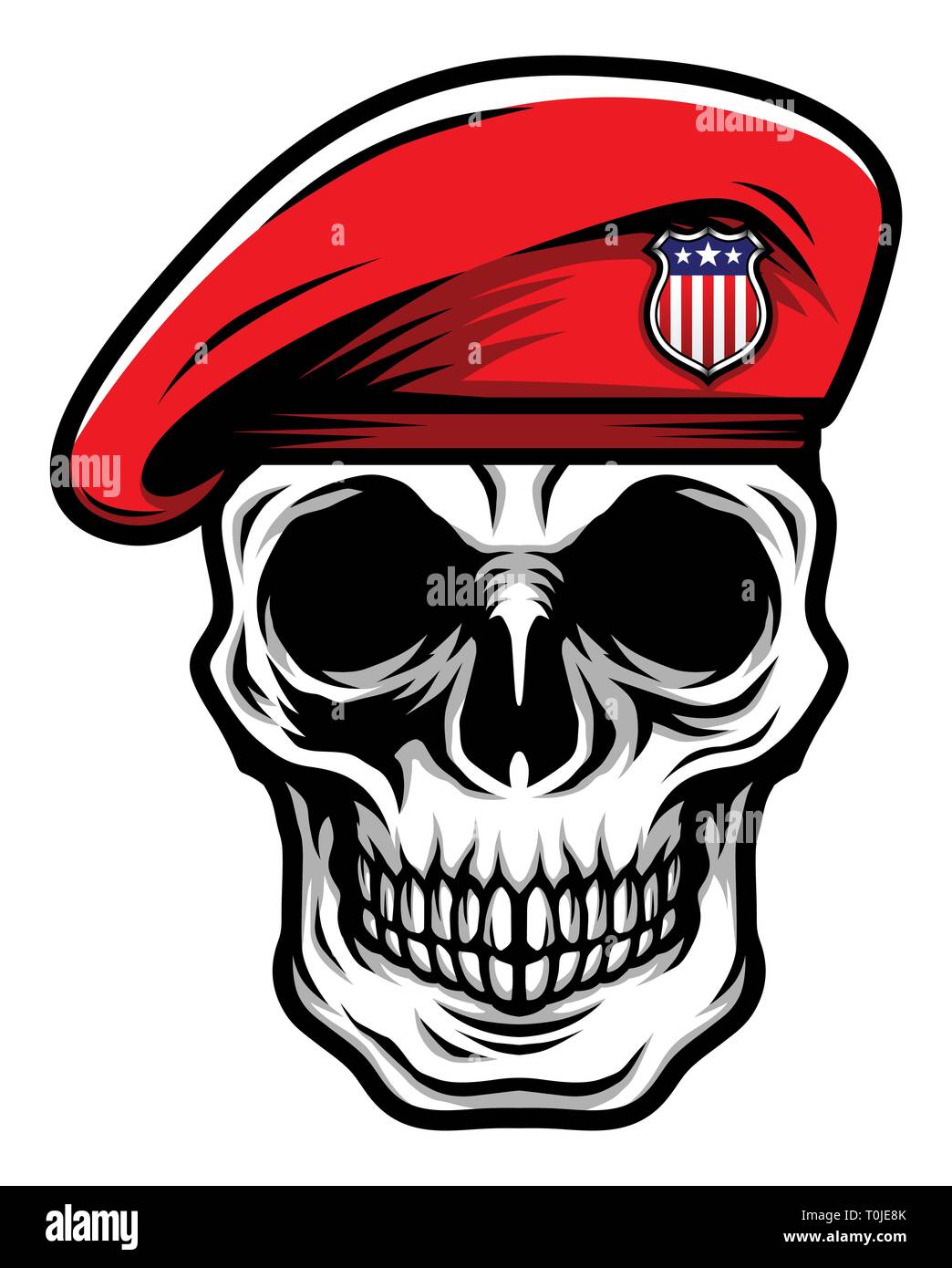 Red beret uniform Banque d'images vectorielles - Alamy