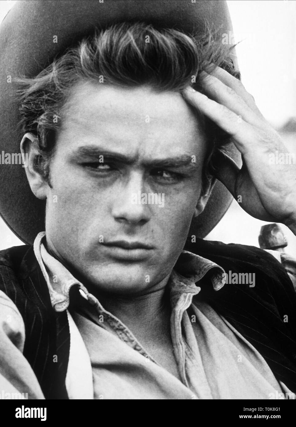Géant 1956 james dean Banque d'images noir et blanc - Alamy