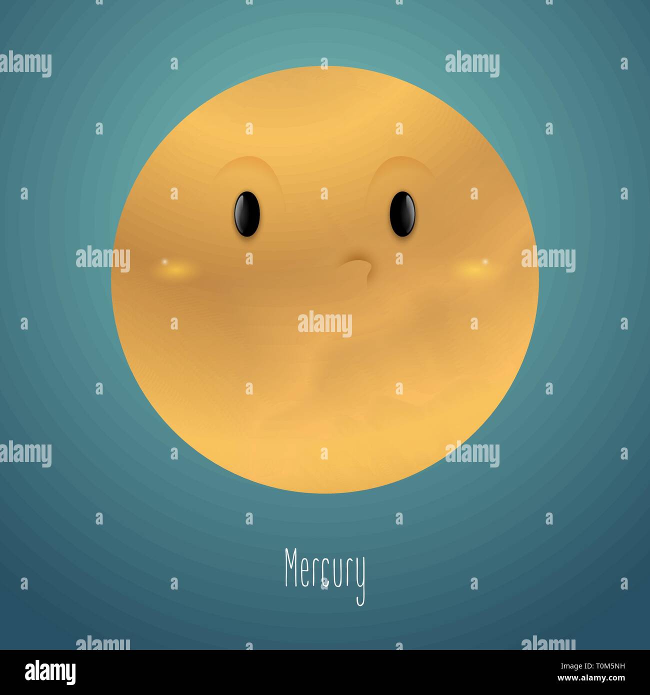 Planète mercure Banque d'images vectorielles - Alamy