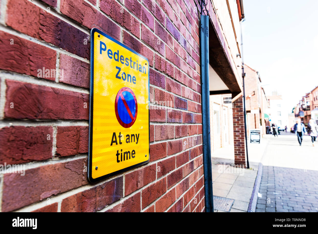 Zone piétonne, pas de signe, signe de stationnement parking Zone ...