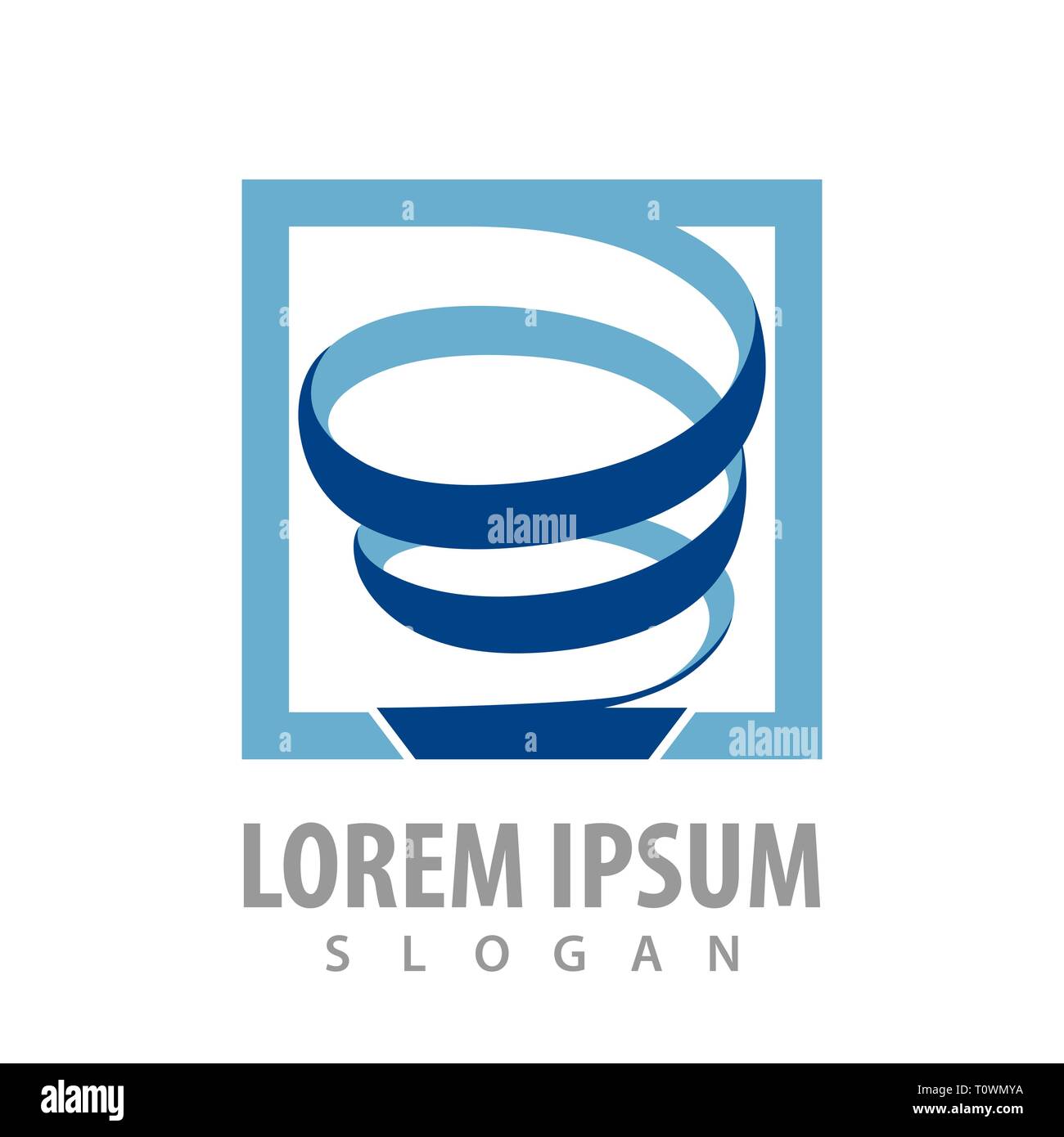 Ruban carré tornado concept design. L'élément de modèle graphique ...