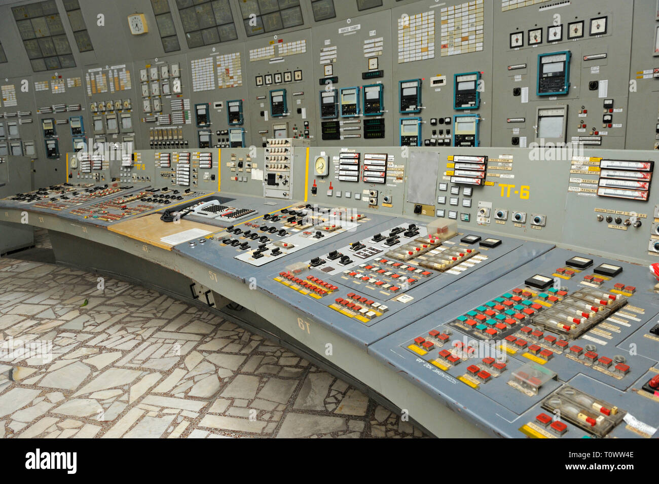 Control Room Nuclear Power Plant Banque d'image et photos - Alamy